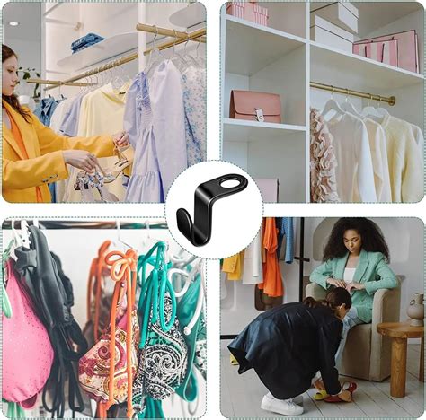 Ganchos De Conector Para Colgar Ropa 80 Ganchos Resistentes En Cascada