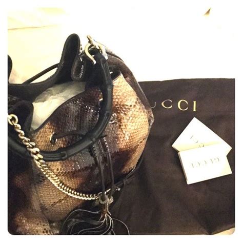 Gucci Python Shoulder Bag Bags Shoulder Bag Gucci Bag