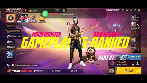 Gameplay Clash Squad Ranked Mood Booster Dari Ayank Free Fire