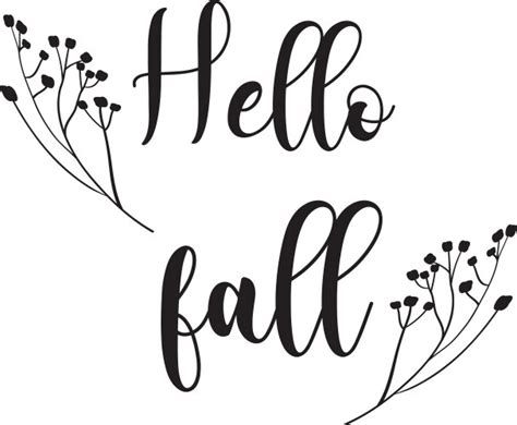 Hello Fall Maple Leaves Royalty Free Vector Image