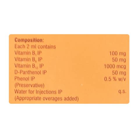 Buy Vitneurin Aq Injection 5x2ml Online At Upto 20 Off Netmeds