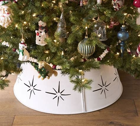 Starburst Handcrafted Metal Tree Collar Pottery Barn Christmas Tree