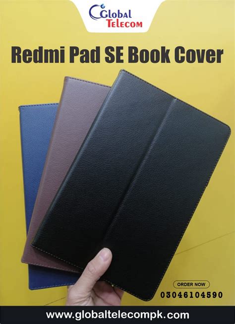 Redmi Pad Se Book Cover Globaltelecompk Pakistan