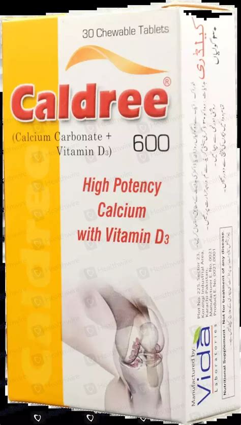 Caldree 600mg 30 Tablets Price In Pakistan Uses Dosage Side Effects