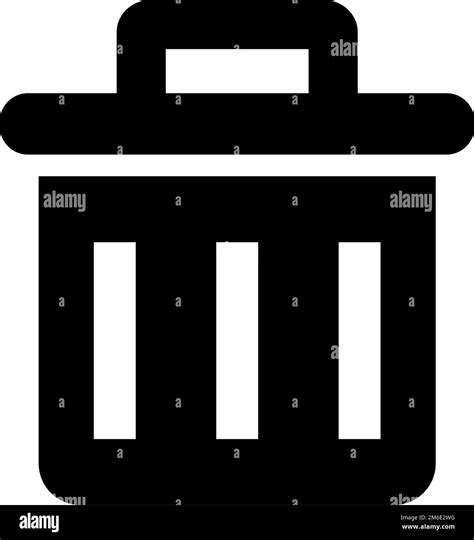 Simple Small Trash Can Icon Editable Vector Stock Vector Image And Art