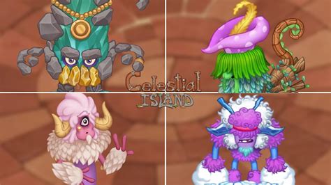 Celestial Island All Adult Monsters Sounds And Animations My Singing