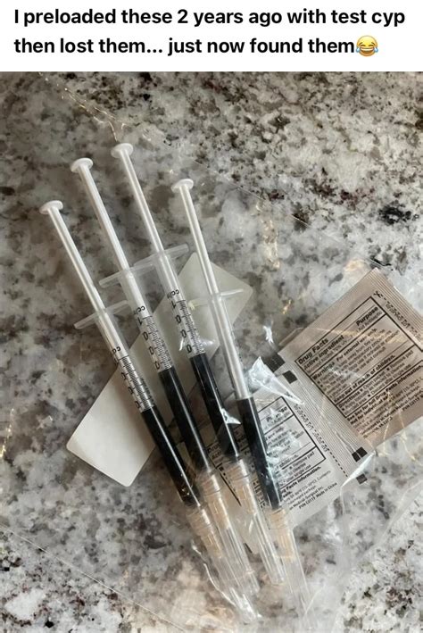 Prefilled Testosterone Syringes Rubber Plunger Bloating Excel Male Trt Forum