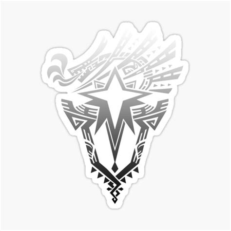 Monster Hunter World Iceborne Logo Gray Sticker For Sale By
