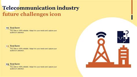 Telecommunication Industry Future Challenges Icon PPT PowerPoint
