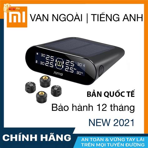 Cảm biến áp suất lốp Xiaomi 70mai van ngoài bản quốc tế Lite Midrive ...