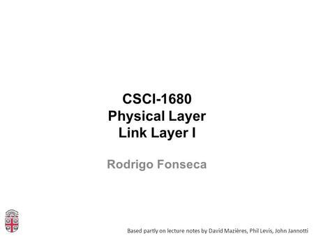 1 Point To Point Links Encoding Encoding Section 2 2 Section 2 1 Read On Your Own Ppt Download