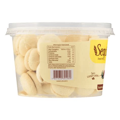 Biscoito Sequilho Casadinho Com Goiaba Sequilhato Pote 200g
