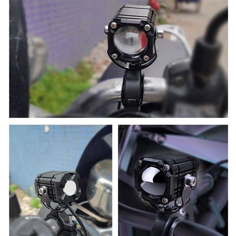 1Pair 60W Tricolor LED Spot Light Auxiliary Pod Projector Driving Lamp