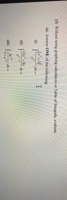 Solved 5 Without Using Graphing Calculators Or Table Of