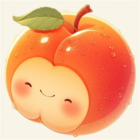 Premium Vector Luscious Peach Nectar For A Smooth Sip