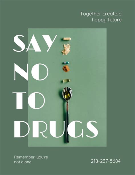 No Drugs Poster