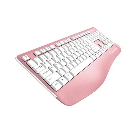 Pack Wireless Keyboard And Mouse Combo Spill Resistant Low Power Consumption Pink