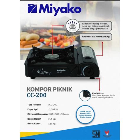 Jual Kompor Portable Miyako CC CC Gas Portable Liquid Piknik Camping Shopee Indonesia