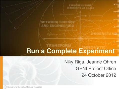 Ppt Run A Complete Experiment Powerpoint Presentation Free Download