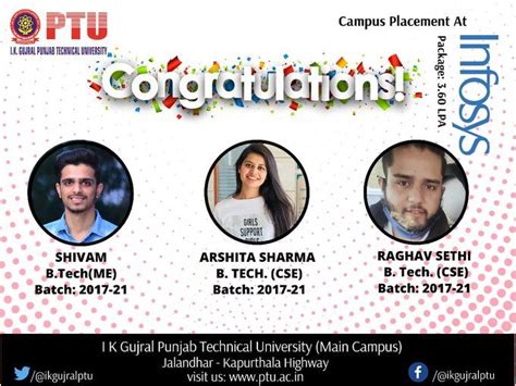 Infosys Placement I K Gujral Punjab Technical University