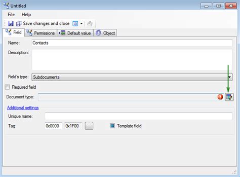 Document Fields For Correspondent Document Type