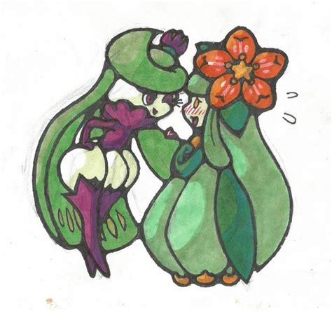 Tsareena X Lilligant By Broken Hedgehog Visual Art Hedgehog Drawings