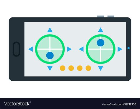 Quadcopter Control Screen On Smartphone Drone Vector Image