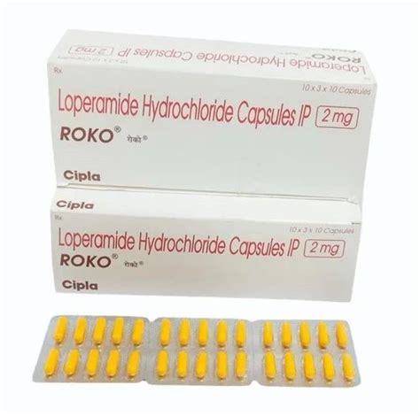 Loperamide Hydrochloride Capsules 2mg Roko At ₹ 300stripe Loperamide Tablet In Nagpur Id