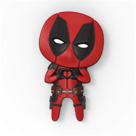 Deadpool Feel The Love Magnet 3d Model Ready To Print Stl