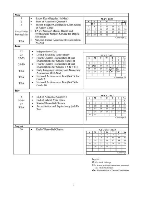 Deped School Calendar 2022 2023 3 Pdf