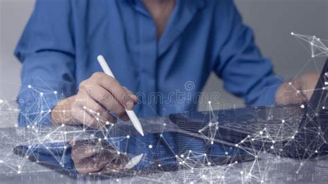 Business People Use Internet Connection And Big Data Global Network