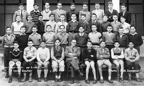 lycée Gautier b photos de classes rue hoche alger roi fr venis