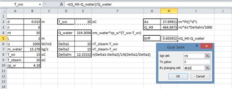 11 Excel Sheet Developed For Example 6 4 Download Scientific Diagram
