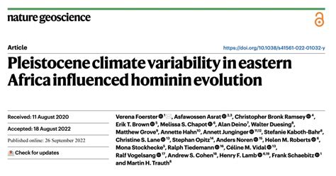 Data And MATLAB Code Of Pleistocene Climate Variability In Eastern