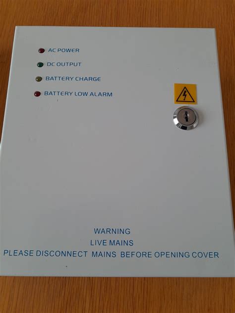 As9101 Metal Box Power Supply 12vdc 2amp With Lock And Tamper Switch Ebay