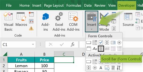 Scroll Bars In Excel Examples Uses How To Create Scroll Bars In Excel Examples Uses How To Create