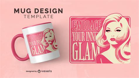 Descarga Vector De Mujer En Diseño De Taza Vintage Rosa