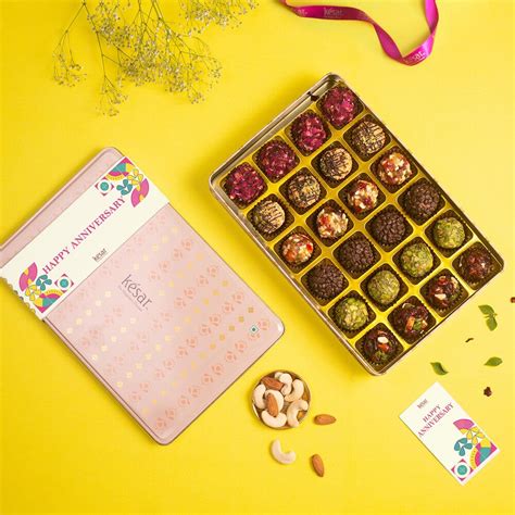 Anniversary Assorted Laddoos Tin Mithai Box Winni