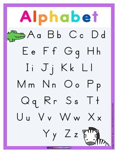 Abc Chart Letters Only