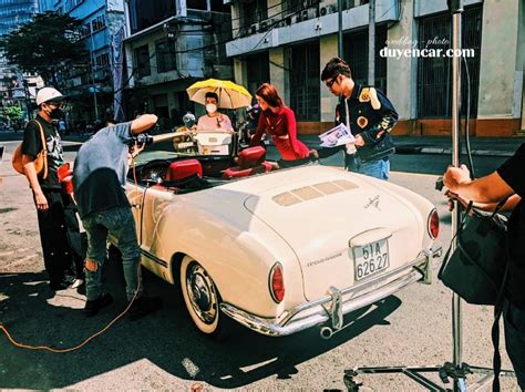 Karmann Mui Trần Cổ Điển Cho thuê chụp hình Duyên Car