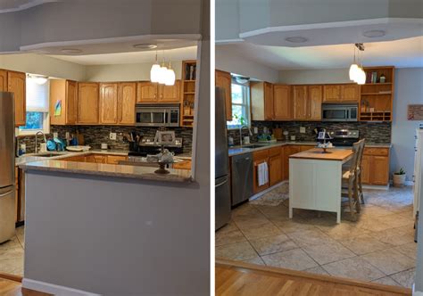 Kitchen Opening Up A Wall Before And After 17 Ideas To Upgrade
