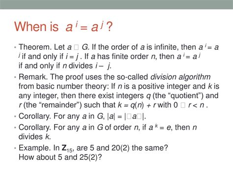 Ppt Cyclic Groups 9 25 Powerpoint Presentation Free Download Id 2852213