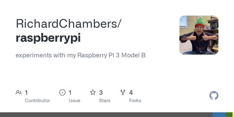 GitHub RichardChambers Raspberrypi Experiments With My Raspberry Pi Model B