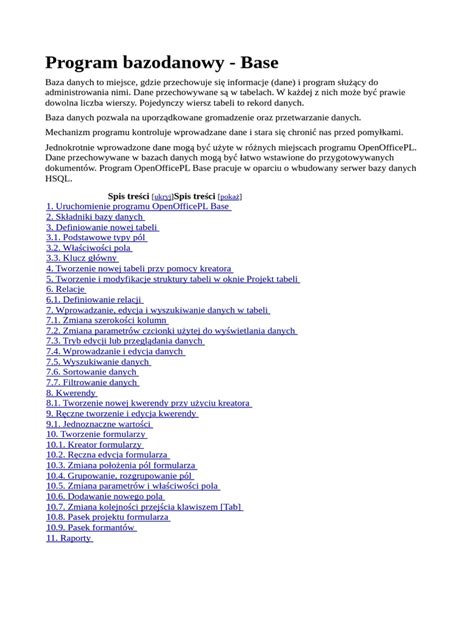 open office base instrukcja pdf
