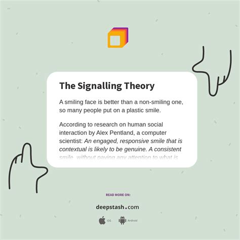 The Signalling Theory Deepstash