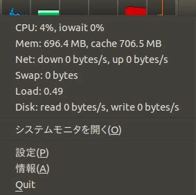 Ubuntu マルチロードインジケーター その 概要とインストール使い方 kledgeb