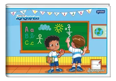 Caderno Caligrafia Pequeno 1 4 Capa Dura 40f Turma Jandainha MercadoLivre