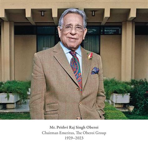 Legacy Of Luxury Remembering Prs Oberoi In The World Of Hospitality