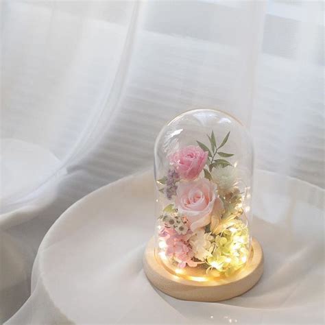 Planterior 플랜테리어 On Instagram 결혼선물로 직접 만들어가신 장미 유리돔 🌸 프리저브드플라워 기초자격증반 모집 블로그 공지 참고해주세요