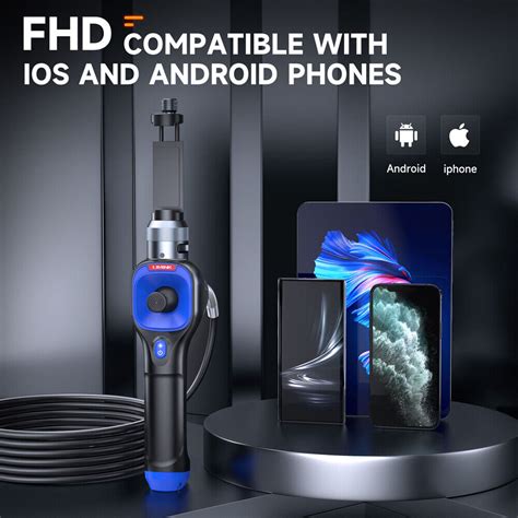 360° Articulating Borescope 4 Way Endoscope Inspection Camera For